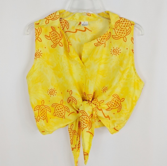 Rima | Tops | Rare Vintage Rima Beach Turtles Croptop | Poshmark